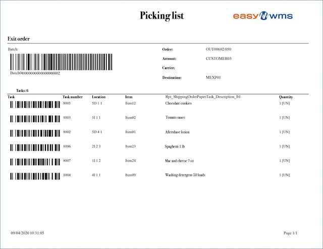 Example of a picking list: optimize it - Interlake Mecalux