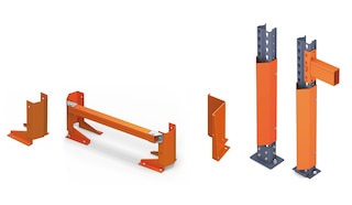 Pallet rack components and parts names - Interlake Mecalux