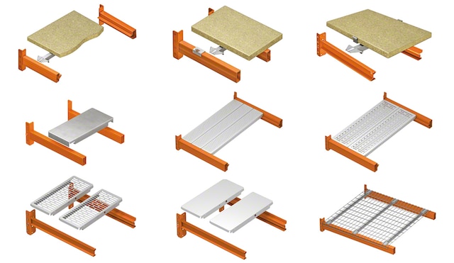 Pallet rack components and parts names - Interlake Mecalux