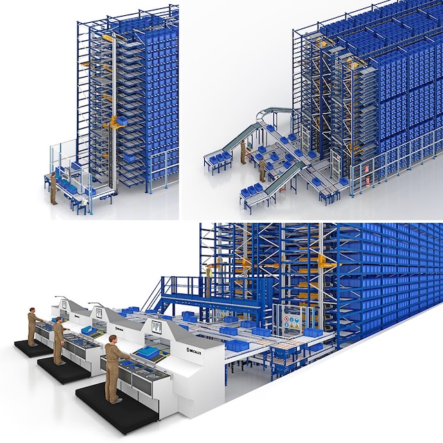 Shuttle System (automated storage solution for boxes) - Interlake Mecalux