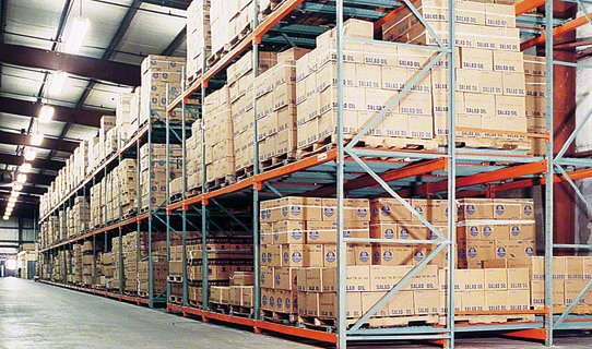 Push-back pallet racking animation | www.interlakemecalux.com