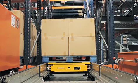 Automated Pallet Shuttle - Interlake Mecalux