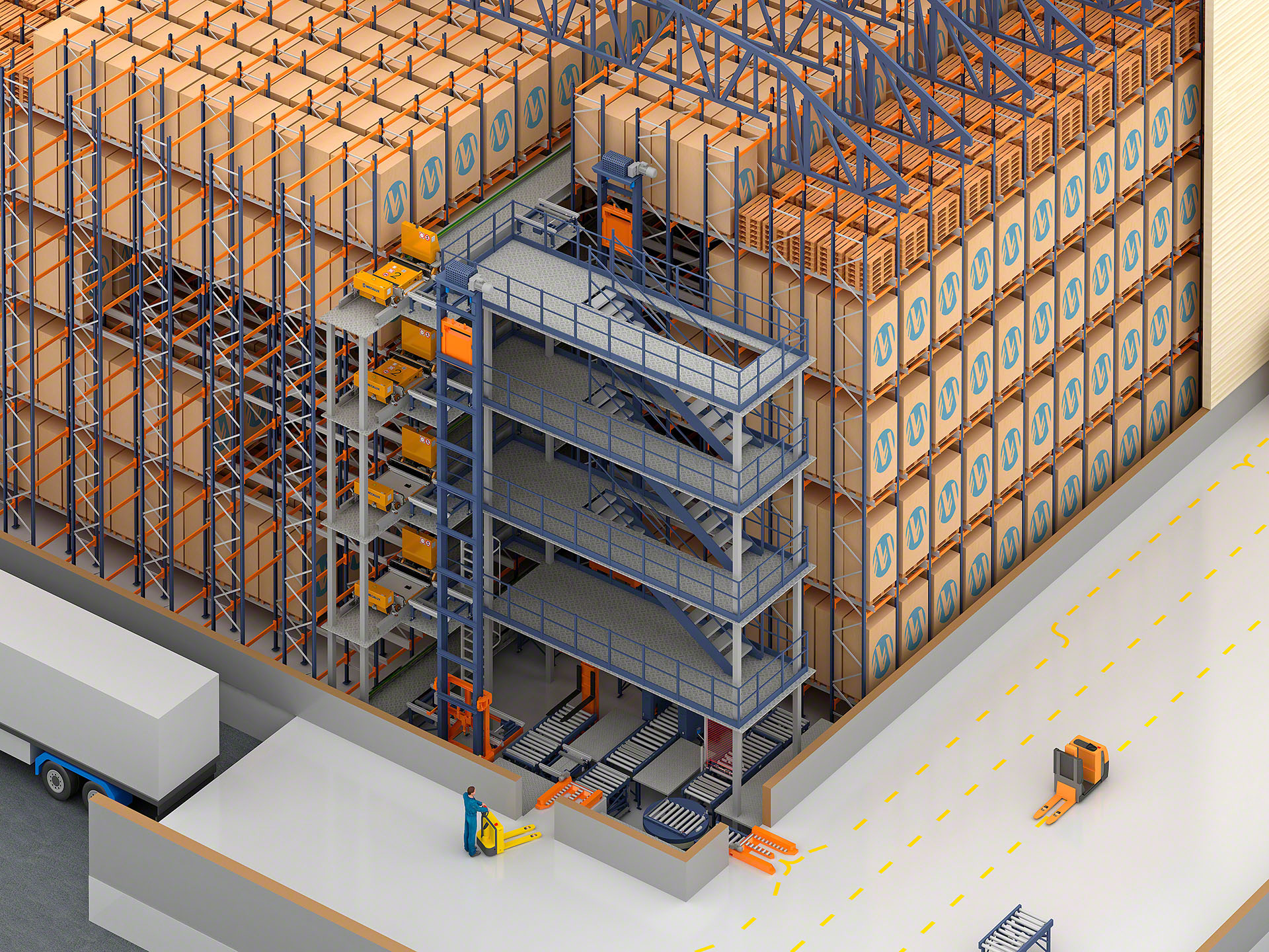 Automated Pallet Shuttle - Interlake Mecalux