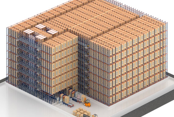 3D Automated Pallet Shuttle - Interlake Mecalux
