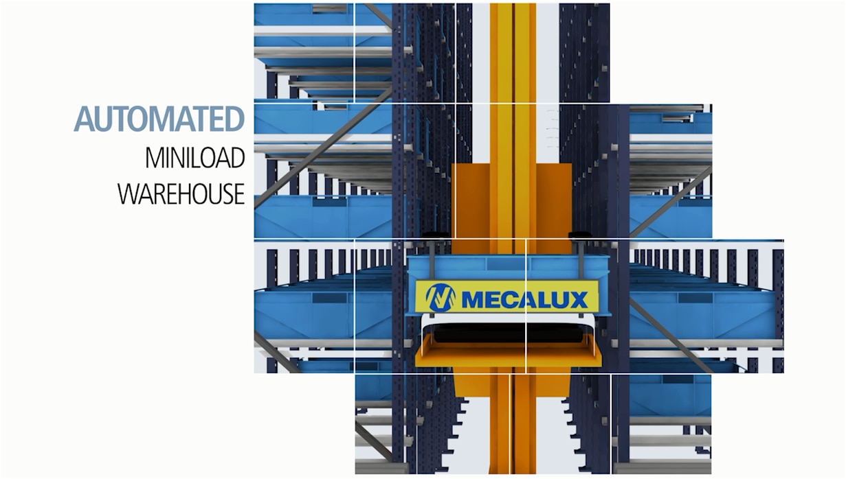 Miniload - Automated miniload warehouse for boxes - Mecalux.co.za